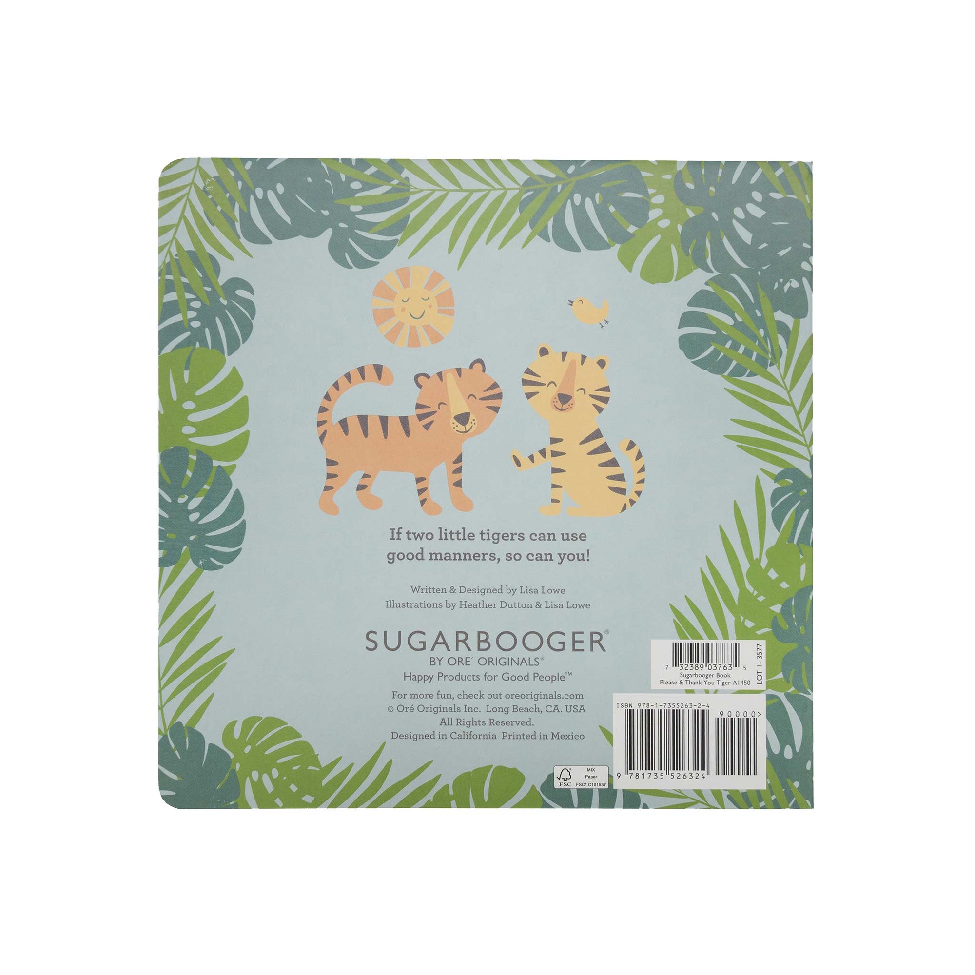 Sugarbooger Board Book | Please & Thank You Tiger — Ore' Originals Inc.