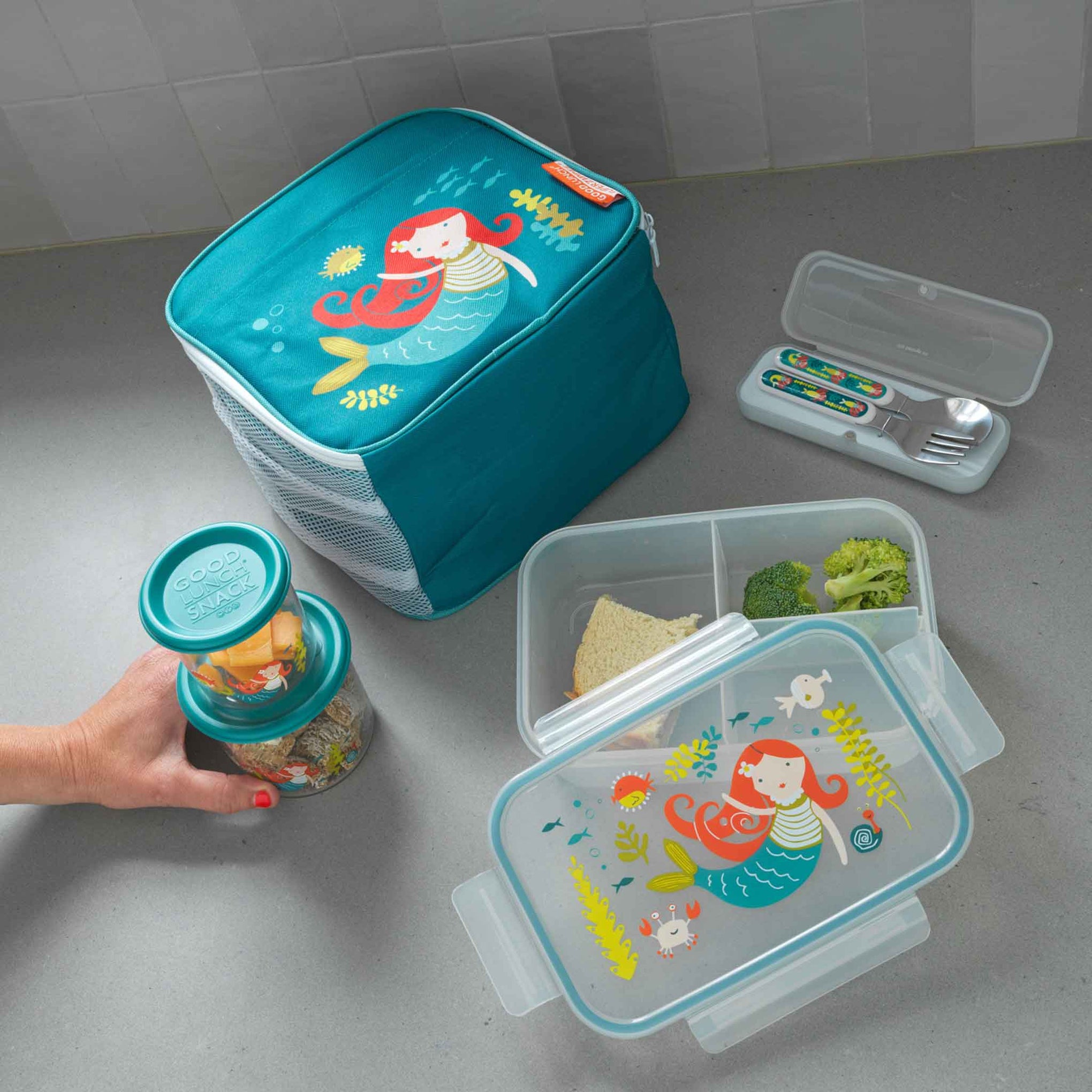 Good Lunch Snack Containers | Isla the Mermaid | Large — Ore' Originals ...